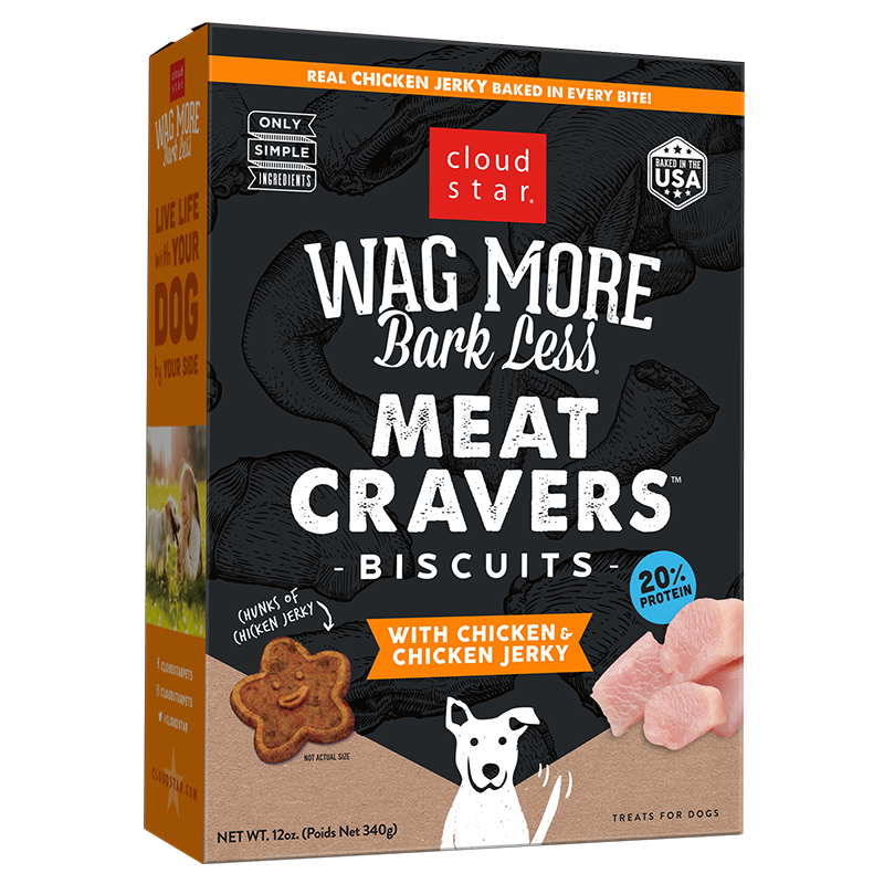 Cloud Star Wag More Bark Less Meat Cravers Biscuits Chicken & Chicken ...
