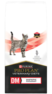 Purina Pro Plan Veterinary Diets DM Dietetic Management Dry Cat Food 6 ...