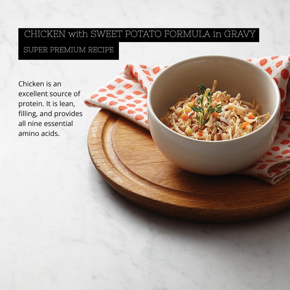 Fussie Cat Super Premium Chicken with Sweet Potato Formula in Gravy ...