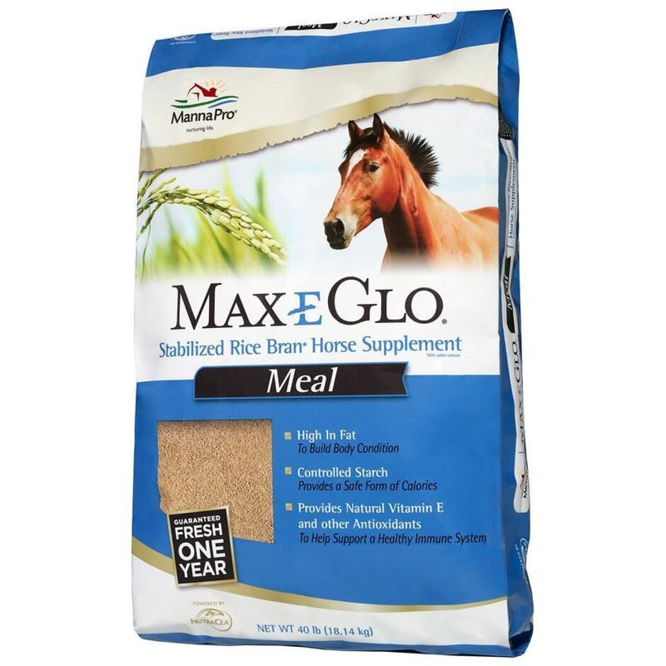 MANNA PRO MAX-E-GLO RICE BRAN MEAL HORSE SUPPLEMENT - Kent, WA - Reber ...
