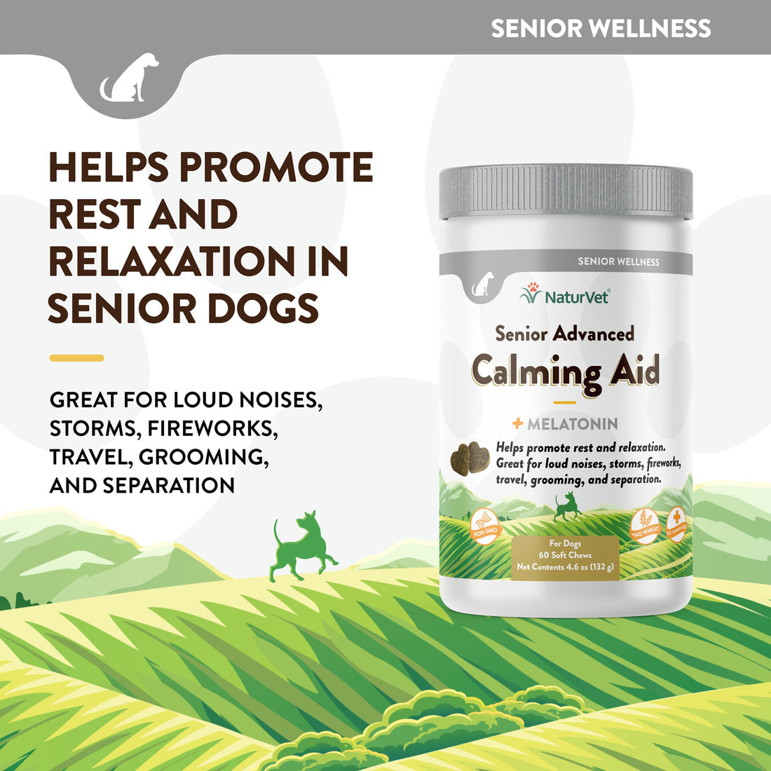 NaturVet Senior Advanced Calming Aid Dog Soft Chews for Dogs - Kent, WA ...