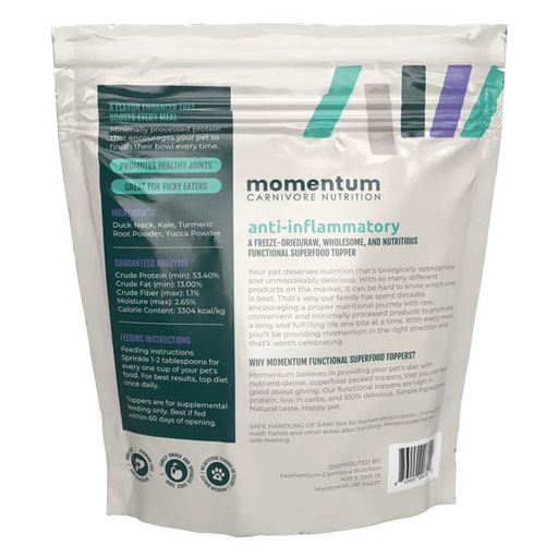 Momentum Carnivore Nutrition Anti-Inflammatory Topper Freeze Dried Raw ...