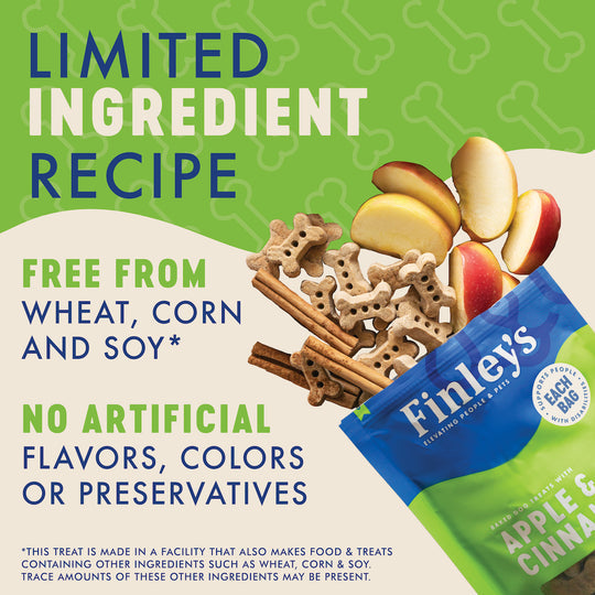 Finley's Apple & Cinnamon Crunchy Biscuits Dog Treats - Kent, WA ...