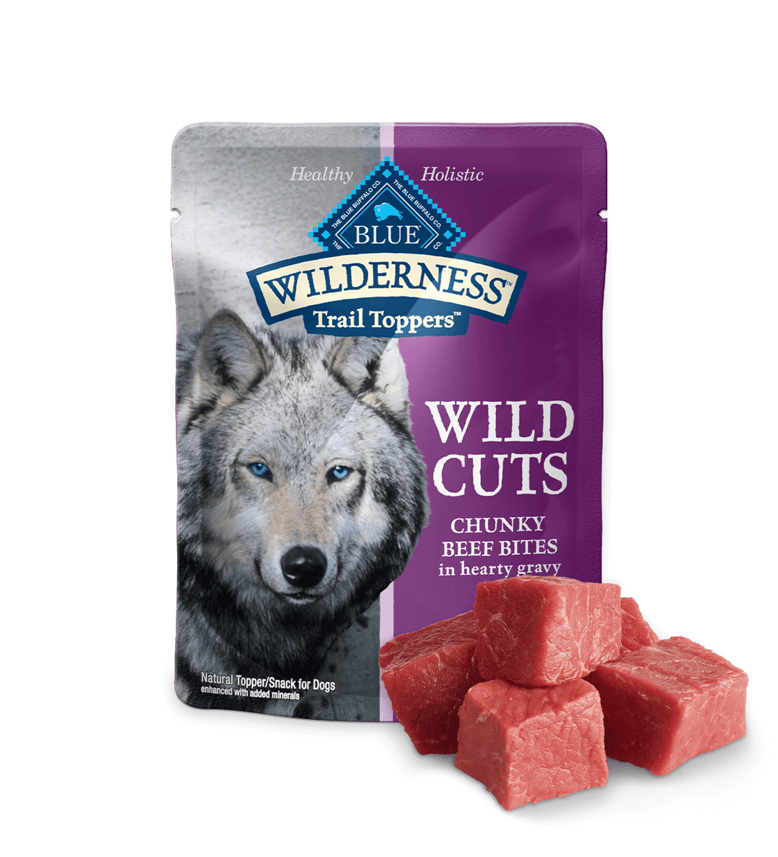 Blue Buffalo Blue Wilderness Wild Cuts Trail Toppers Chunky Beef Bites ...